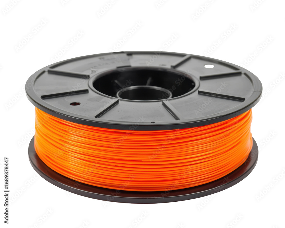 Vibrant Orange Filament Spool for 3D Printing - Precision Material for ...