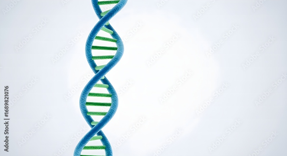 Scientific model of a deoxyribonucleic acid helix showing its iconic ...