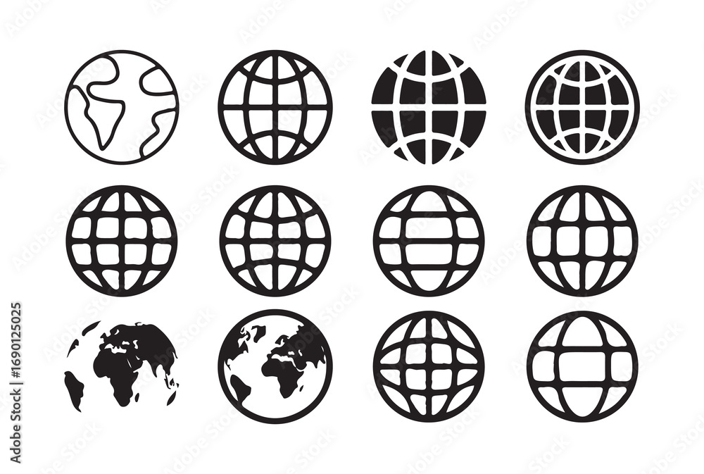 International and Global Symbols in SVG Format for Business and ...