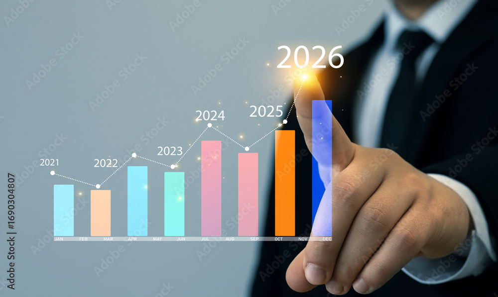 Showing revenue increase, market trends, investment strategy, economic ...