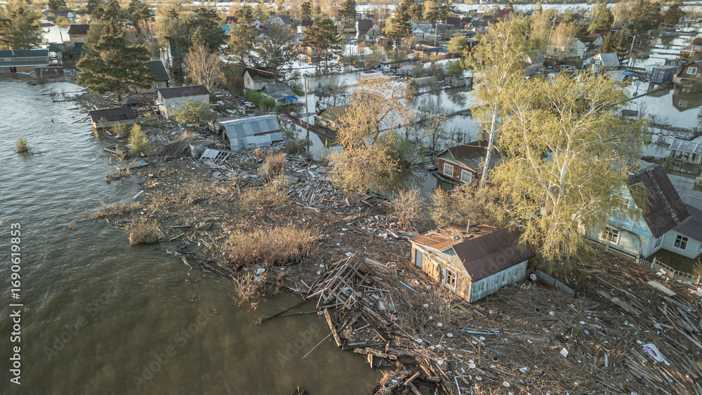 Foto de Stock Global warming,climate change.Tsunami.Storms and ...