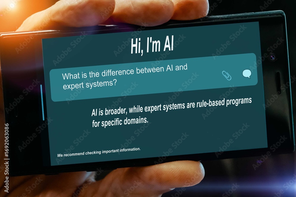 What is the difference between AI and expert systems? Stock Photo | Adobe Stock