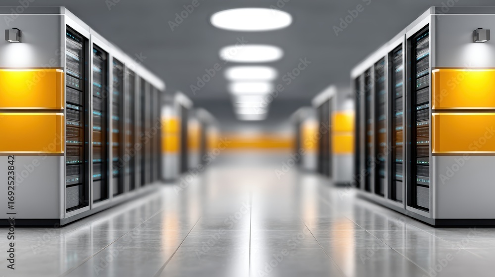 Exploring the data center, a journey through rows of powerful servers ...