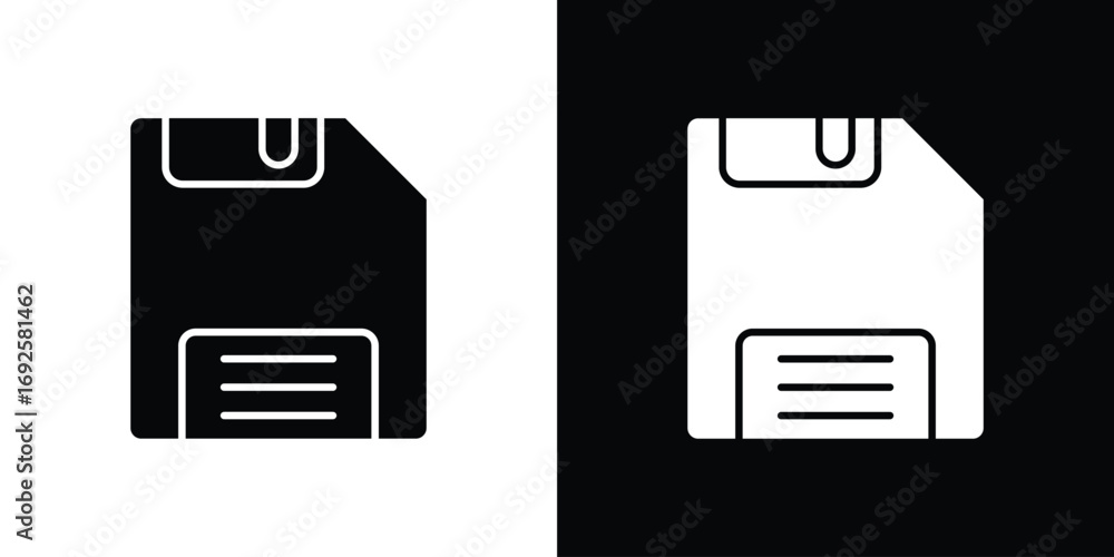 Floppy disk icon logo. simple graphic symbols Stock Vector | Adobe Stock