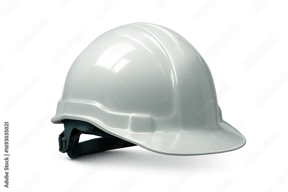 Foto de Stock Safety helmet protecting construction workers, white hard ...