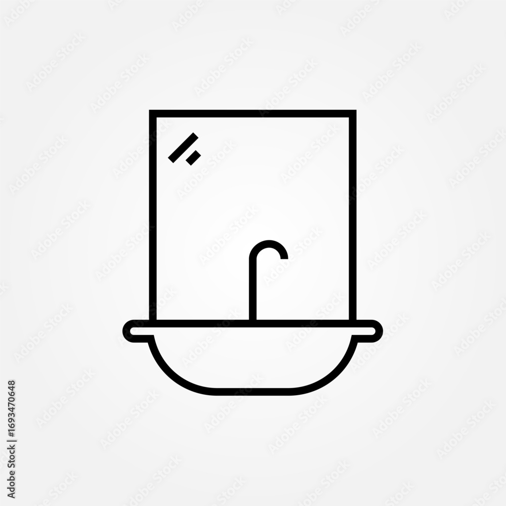 sink icon symbol illustration vector eps10 logo template design pattern ...