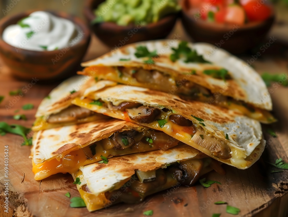 Quesadillas,A classic Mexican quesadilla, made with folded corn ...