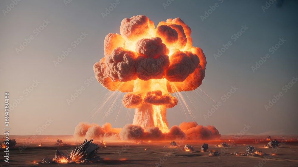 Catastrophic nuclear explosion unleashes fiery destruction across ...
