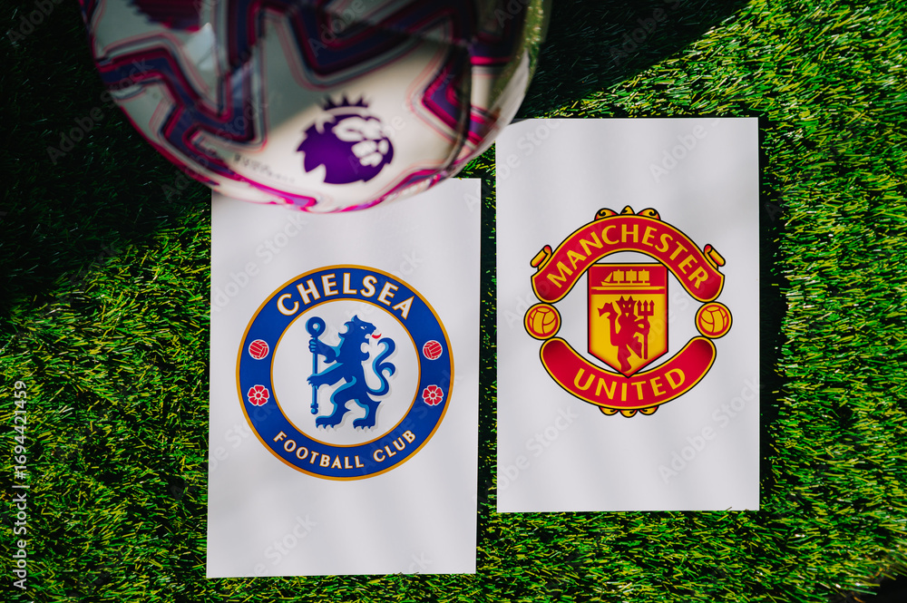 VIENNA, AUSTRIA, MAY 26, 2025: Chelsea vs Manchester United derby ...