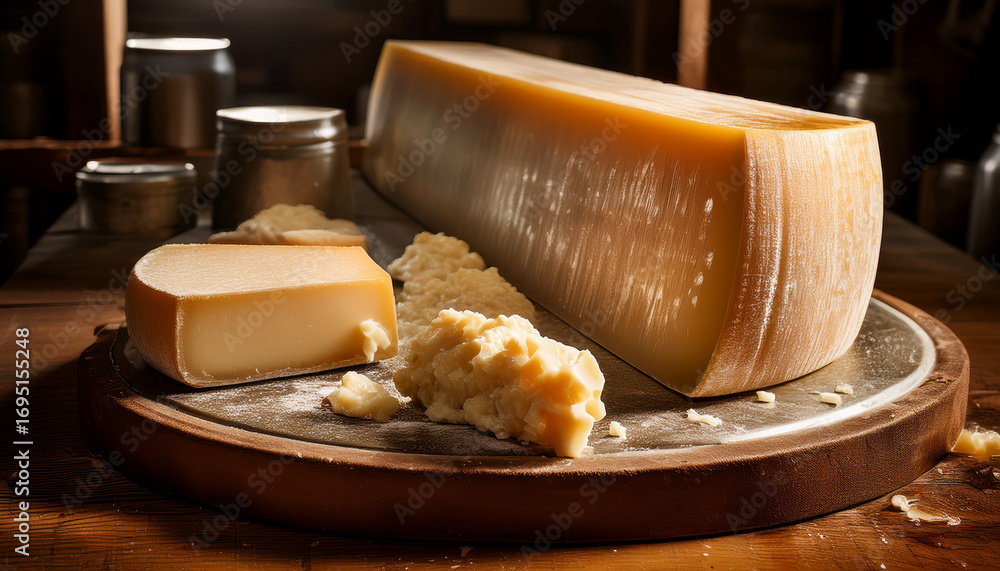 Stages Of Parmesan Cheese Production From Milk To Aging In Traditional ...