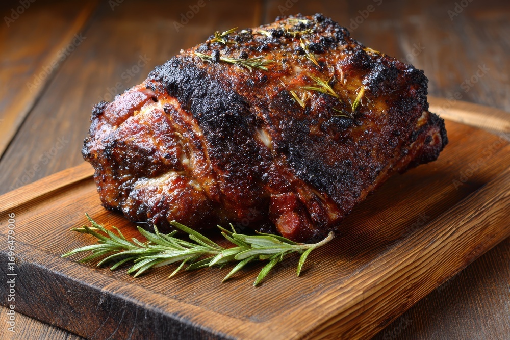 Shoulder, the Best Cut for Roasting. Grilled Beef Shoulder Roast with ...