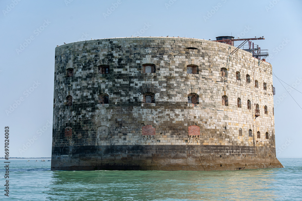 Stock-Foto „Fort Boyard is a fort built on Boyard bank, an ocean bank ...