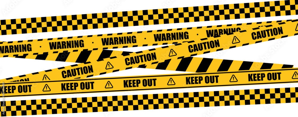 Yellow Black Warning Tape Pattern for Construction Sites, Safety ...
