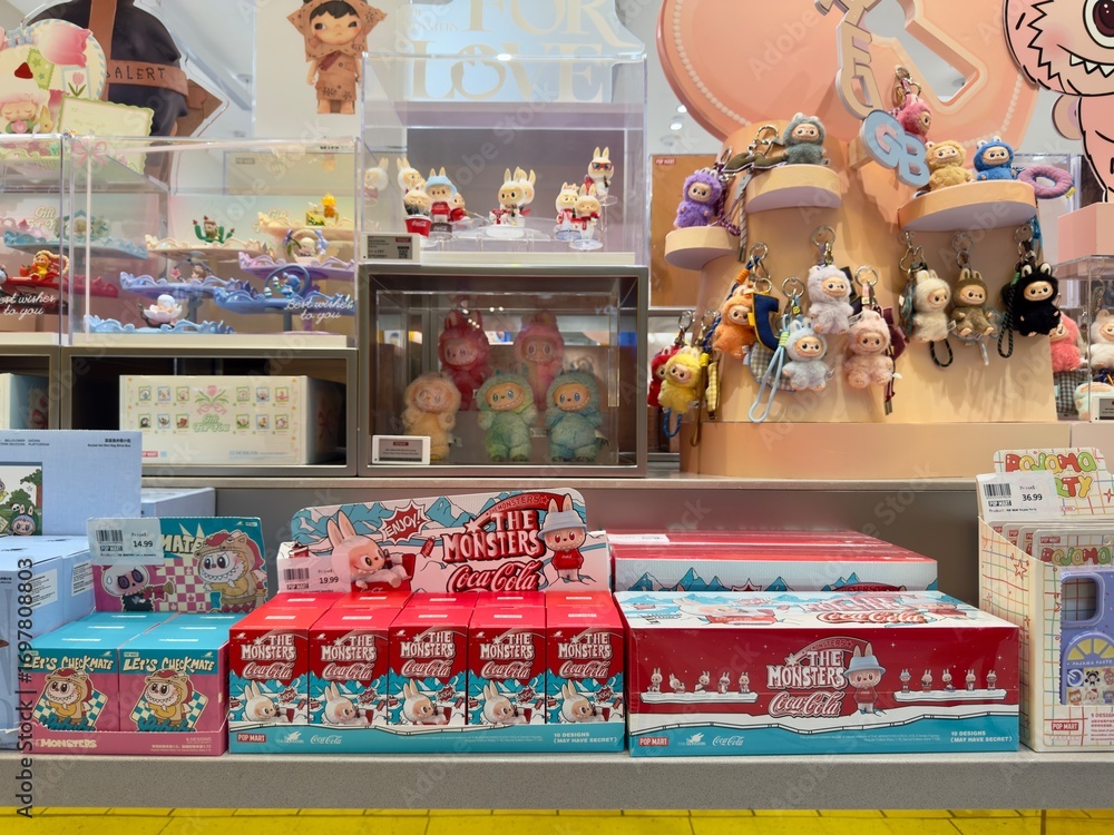 Photo Stock Portland, OR - September 10, 2025. Pop Mart store display ...