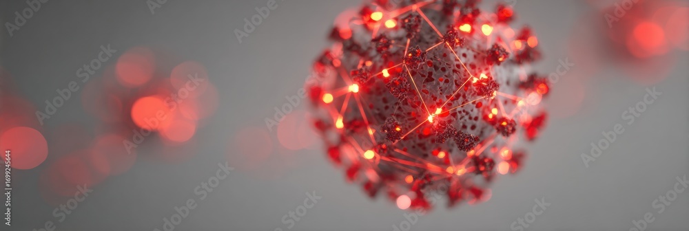 Understanding the Structure and Impact of a Virus Highlighted With Red ...