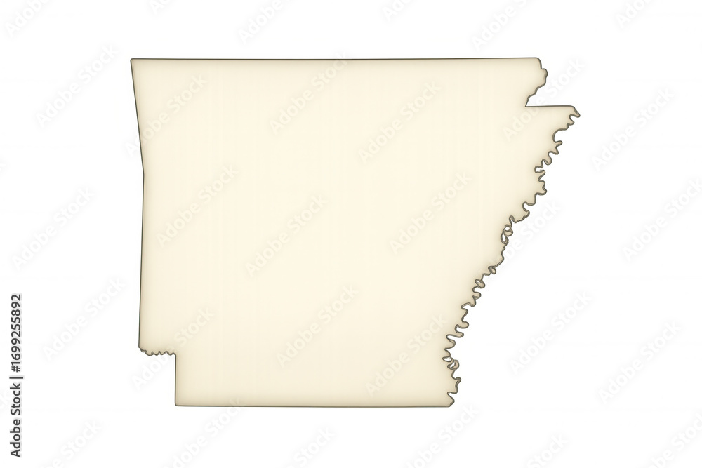 Map of arkansas with transparent background, ideal for projects related ...