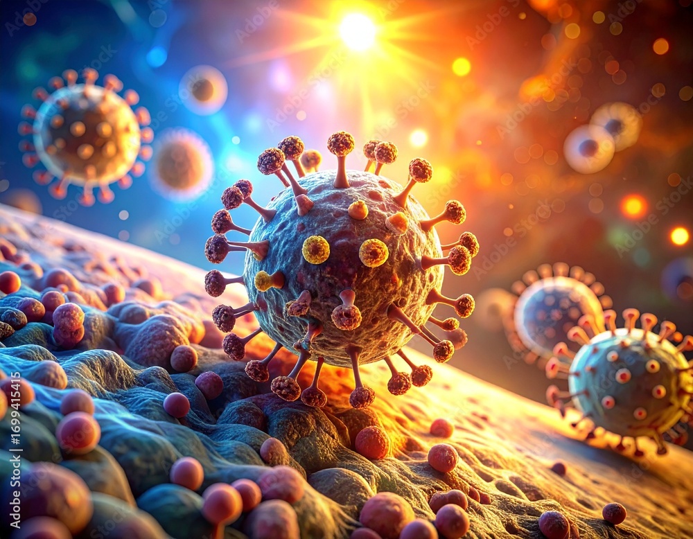 Varicella-zoster virions — chickenpox and shingles (herpes zoster ...
