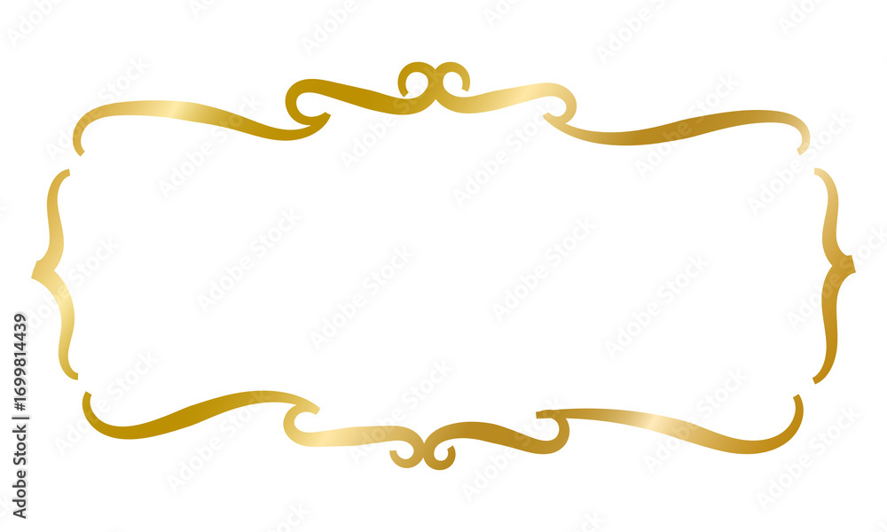 Hand draw Vintage Decorative Frames, gold frame, frame line collection ...