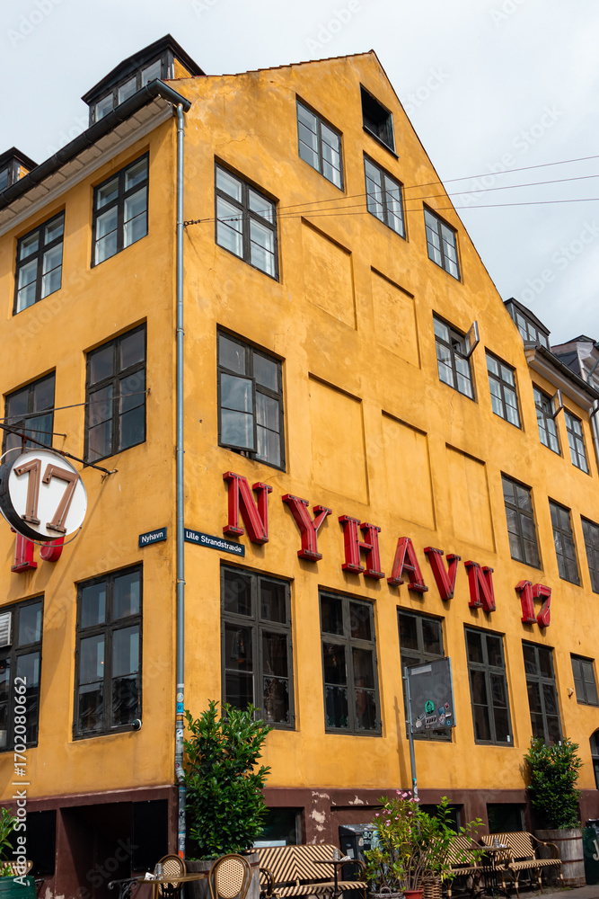 Copenhagen, Denmark- July 16, 2025: Nyhavn 17 historic 17th century ...
