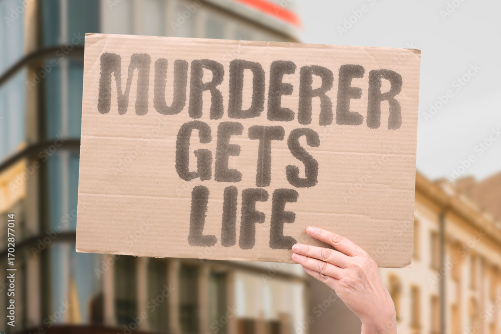 "Murderer Gets Life". The murderer is sentenced. CRIME. SENTENCE ...