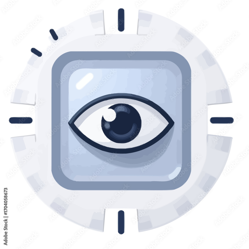 Vision (2).ai computer vision chip icon for artificial intelligence and ...