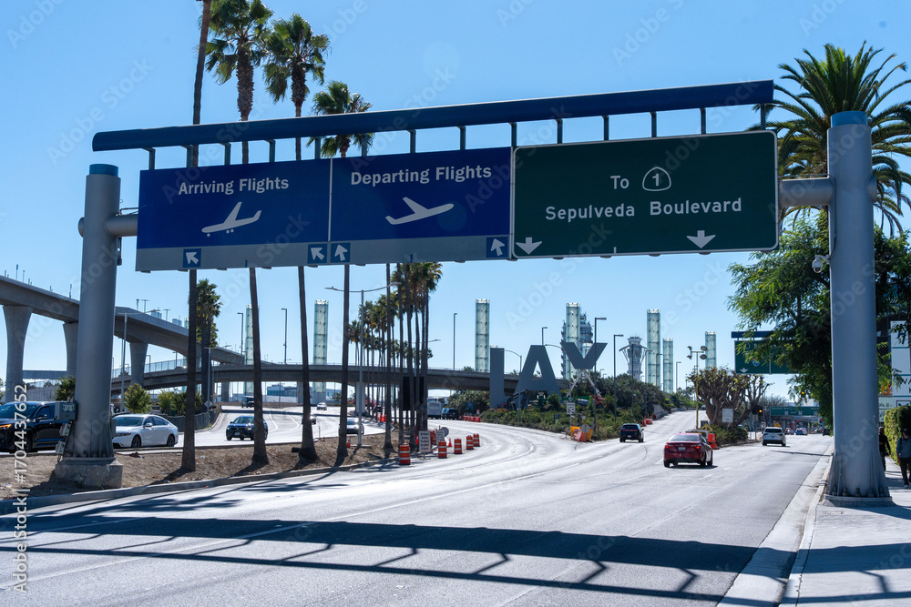 Los Angeles, California, United States, September 8, 2025 - Large LAX ...