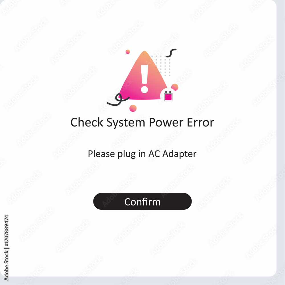 Stock-Vektorgrafik „check system power error asus laptop, fix asus ...