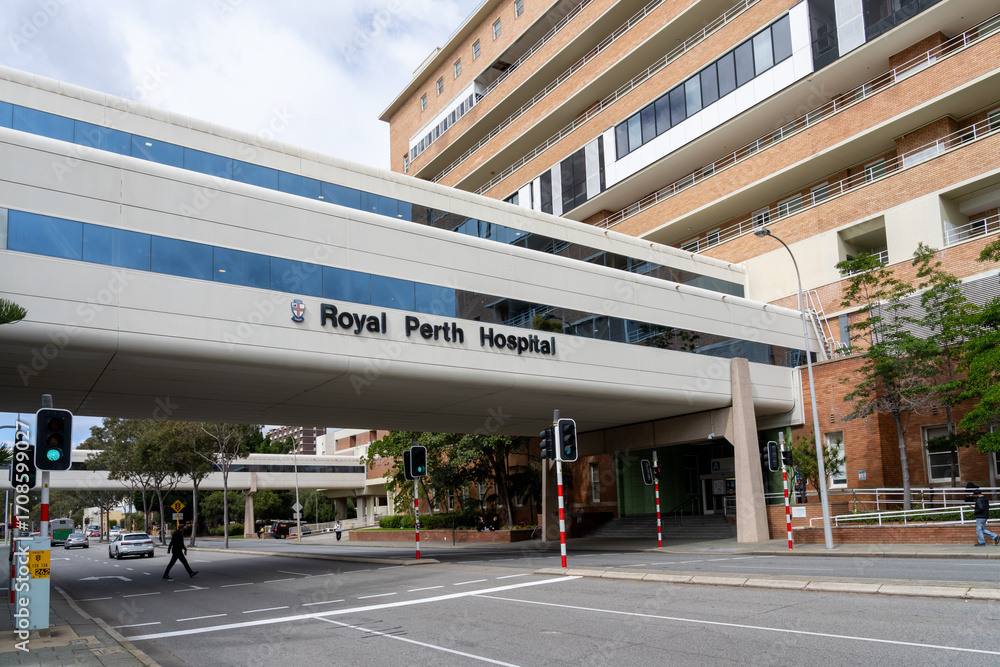 Perth, Australia - August 27, 2025: Royal Perth Hospital in the central ...