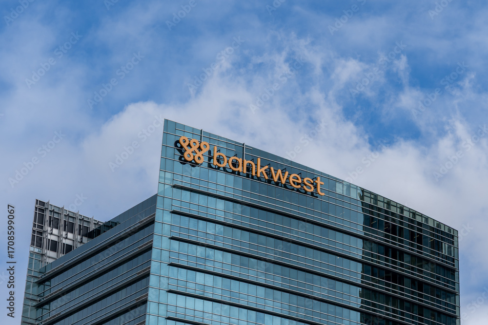 Perth, Australia - August 27, 2025: Bankwest headquarters on Murray ...