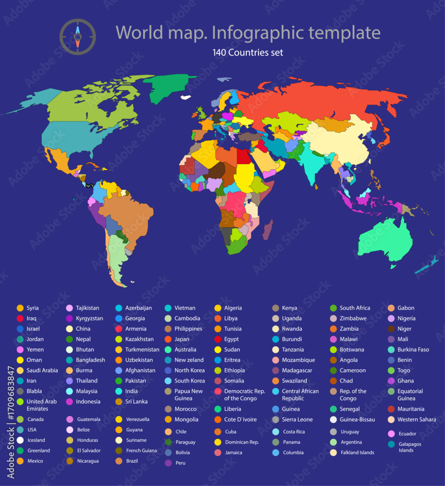 worldmap [Converted] copyUnited States of America Colorful world map ...