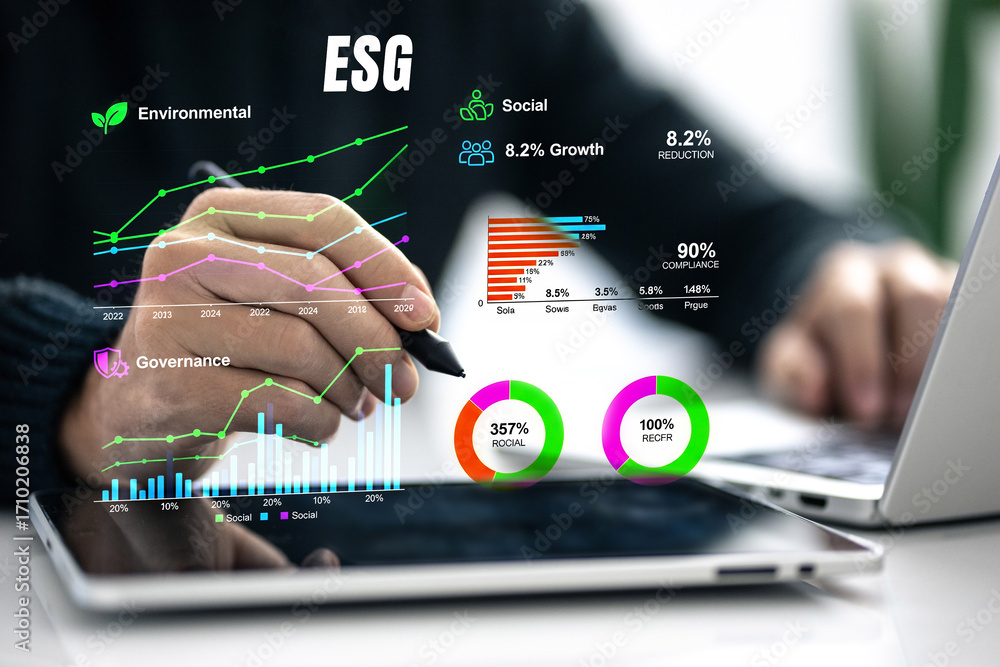 Optimizing Sustainable Growth: Professional Analyzing ESG Performance ...