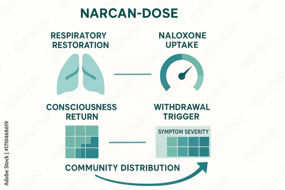 Ilustrace Narcan Dose Infographic: A Visual Guide to the Effects of ...