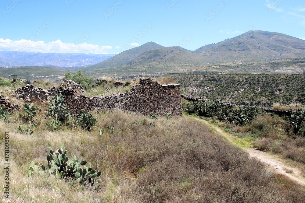 Wari Archaeological Zone, pre-Hispanic ruins at the old capital of the ...