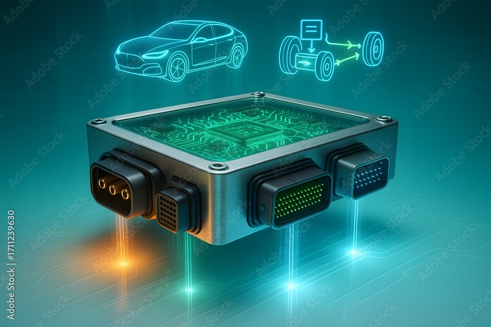 EV Vehicle Control Unit – EV VCU – Futuristic Tech Demo with ...