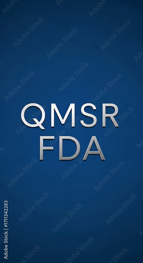 FDA QMSR Logo, Healthcare, Quality, Standards, Regulation. Stock Photo ...