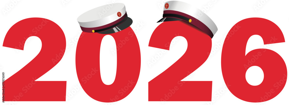 Graduation 2026, traditional danish "Studenten" caps, studenterhue, to ...