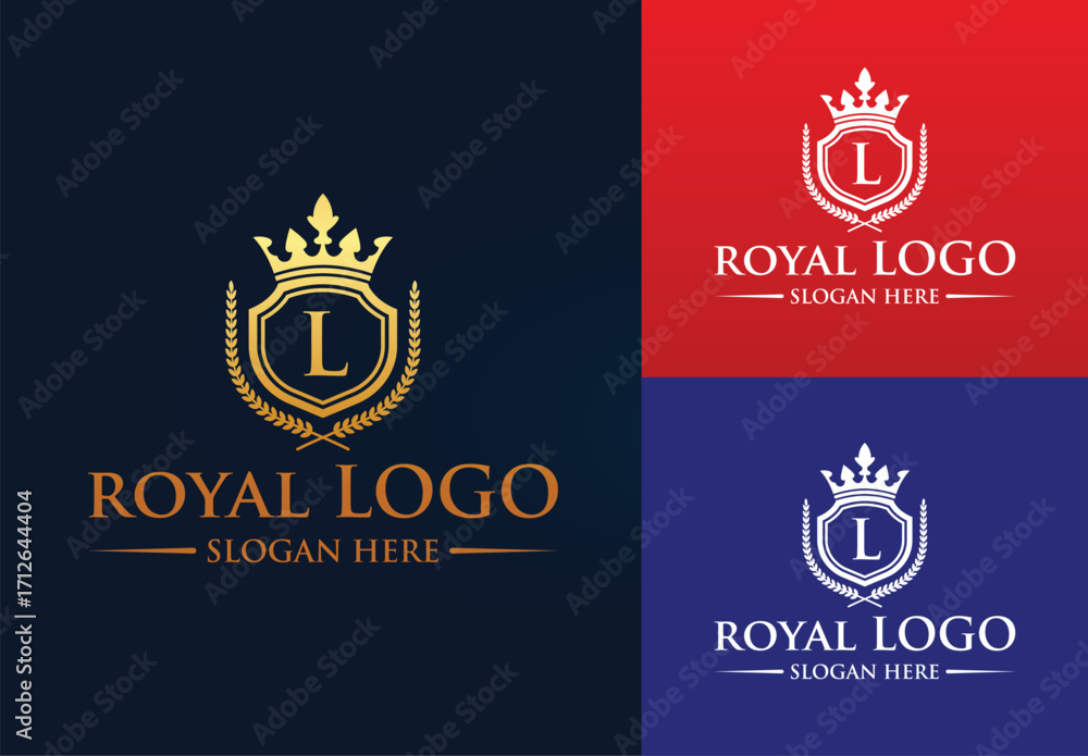Image vectorielle Stock L letter royal logo | L royal letter logo ...