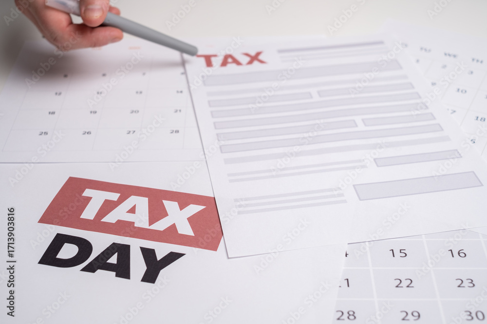 National Tax Day. Federal tax filing deadline in the United States. Day ...
