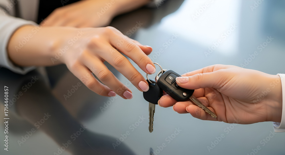 Handing Over Car Keys: A Symbol of Trust and Ownership Stock Photo ...