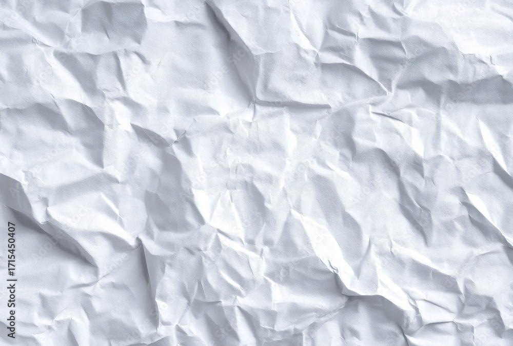 Stock-Illustration „White crumpled paper texture with subtle folds and ...