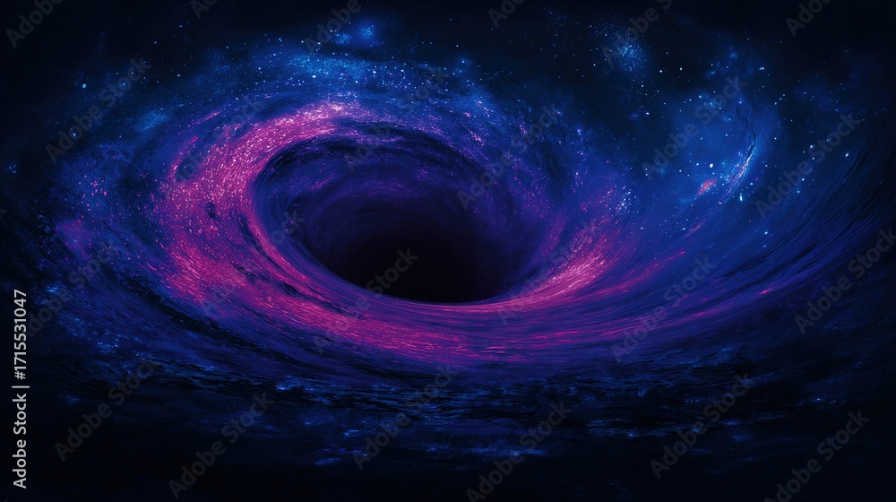 inflection. A dark matter vortex warping the fabric of spacetime, with ...