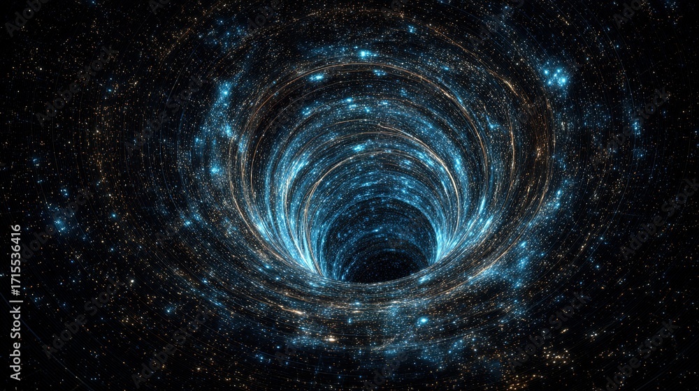 inflection. A dark matter vortex warping the fabric of spacetime, with ...