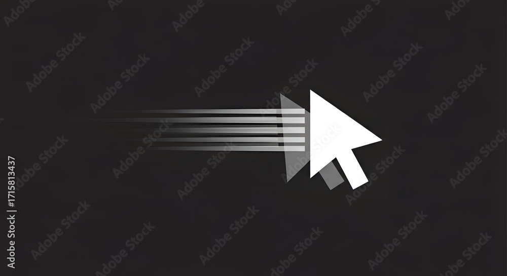 Cursor in motion - A visual representation of speed and precision ...