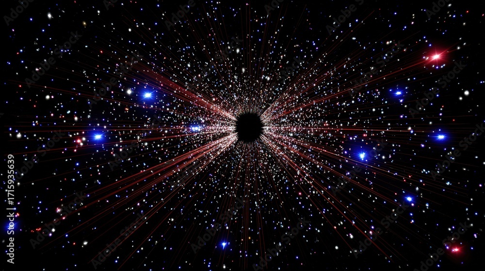 inflection. A dark matter vortex warping the fabric of spacetime, with ...
