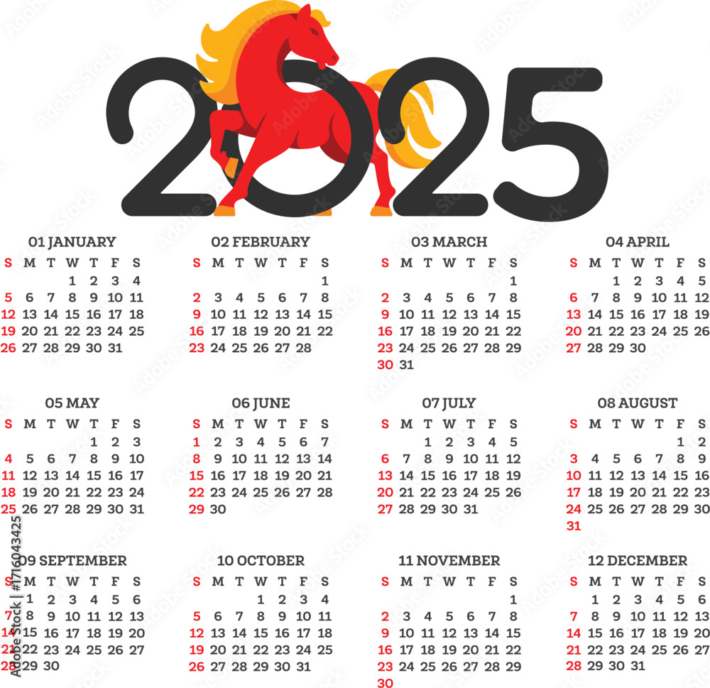 2026 Calendar for Planning Stock Vector | Adobe Stock
