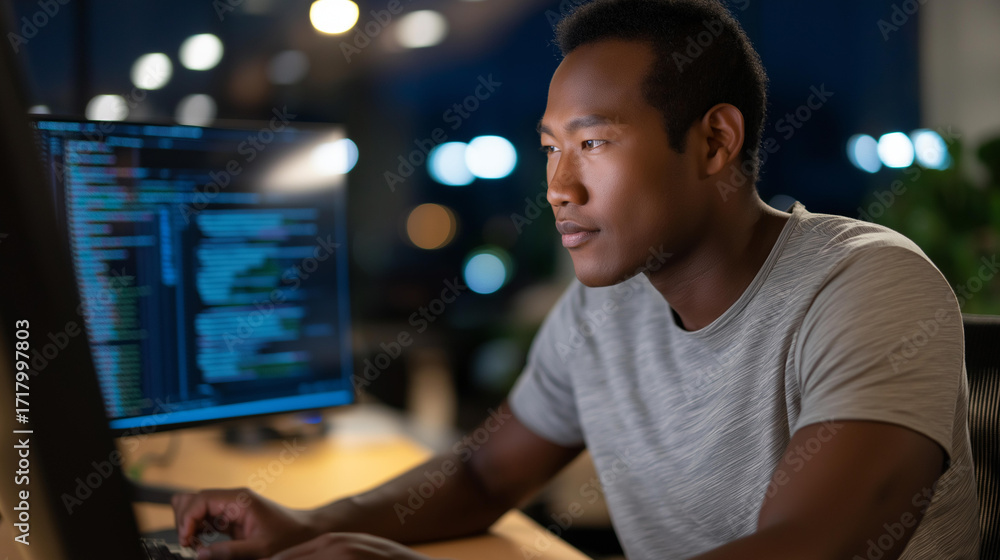 Foto de Stock Prompt engineer crafting optimized prompts for AI ...