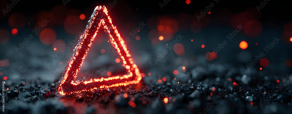 Warning message, Cyber attack on online network error system ...