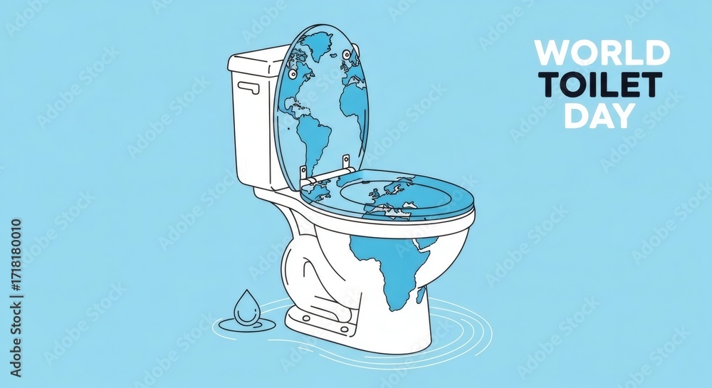 Raise awareness for World Toilet Day with this impactful illustration ...