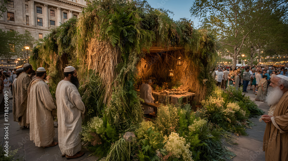Sukkot is a feast of tabernacles. Jewish holiday Stock Photo | Adobe Stock