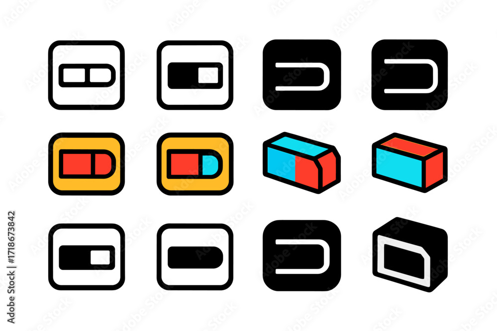 Progress Bar Logos Grid. Set Logo of Progress Bar on App Interface ...